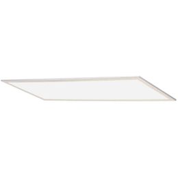 LINDBY - LED-Panel Livel, 4.000 k, 120 cm x 30 cm, Aluminium - weiß, silber