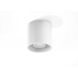 Licht-Erlebnisse - Deckenspot GU10 Weiß rund klein Deckenlampe - Weiß