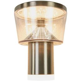 LINDBY - Edelstahl-LED-Außenwandlampe Antje - edelstahl, klar