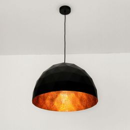 Licht-Erlebnisse - Design Hängelampe Schwarz Kupfer Esstisch Küche - Schwarz, Kupfer