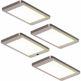 L&S Led Unterbauleuchte Surface Emotion 4x5,5 w, Lichtfarbe regelbar - Edelstahloptik