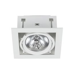 Licht-Erlebnisse - Einbaustrahler Weiß Metall Modern Einbaulampe - Weiß