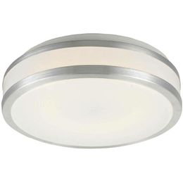 LINDBY - Nelia LED-Alu-Deckenlampe, rund, 29 cm - weiß, alu