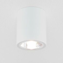 Licht-Erlebnisse Runde Bauhaus Deckenleuchte Deckenlampe Küche in Weiß - Weiß