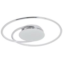 LINDBY - LED-Deckenlampe Joline, 46 cm, chromfarben, Metall - weiß, chrom