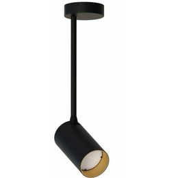 Licht-Erlebnisse - Deckenlampe Schwarz Gold verstellbar Wohnzimmer Küche Deckenleuchte Spot - Schwarz, Gold