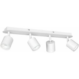 Licht-Erlebnisse - Deckenspot GU10 Weiß Metall Modern Deckenstrahler Küche - Weiß