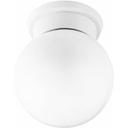 Licht-Erlebnisse - Deckenlampe Kugel Schirm ø 16 cm E27 Weiß Glas Deckenleuchte - Weiß