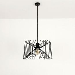 Licht-Erlebnisse Moderne Pendelleuchte NESS schwarz stylisch