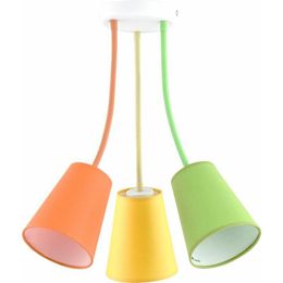 Licht-Erlebnisse - Flexible Deckenlampe Orange Gelb Grün bunt Kinderzimmer - Orange,Gelb,Grün