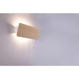 Licht-Erlebnisse - Design Wandleuchte Holzlampe oslo - helles Holz