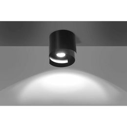 Licht-Erlebnisse - Deckenleuchte GU10 Schwarz Metall Modern Deckenlampe - Schwarz