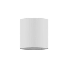 Licht-Erlebnisse Stoff Lampenschirm Weiß Zylinder Ø25,5cm für Stehlampen - Weiß