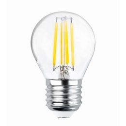 Forever Light - E27 4W led Filament Lampe Vintage Glühbirne 470 lm Warmweiß 2700K G45 Klar 6x Stück