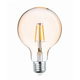 Forever Light - E27 4W led Filament Lampe Vintage Glühbirne 400 lm Warmweiß 2200K G95 Gold 3x Stück
