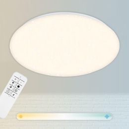 Briloner - Deckenleuchte leuchten verb, 40 w, 4000 lm, IP20, weiß, Kunststoff, Dimmbar, cct, ø 49,5 cm