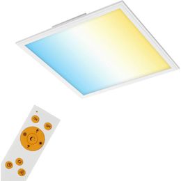 Cct led Panel Briloner leuchten piatto, 24 w, 2400 lm, IP20, weiß, Kunststoff-Metall, Dimmbar, mit Fernbedienung, cct, 45 x 45 x 4,8 cm