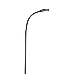 Qazqa - Moderne Stehlampe schwarz inkl. led - Trax - Schwarz