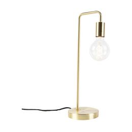 Qazqa Art Deco Tischlampe Messing - Facil - Gold/Messing