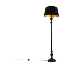 Qazqa Classic Stehlampe schwarz - Classico - Schwarz