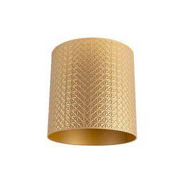 Qazqa Lampenschirm Gold 40/40/40 Dreiecksmuster - Gold/Messing