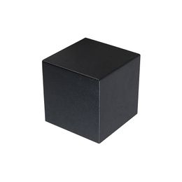 Qazqa - Moderne Wandleuchte schwarz - Cube - Schwarz