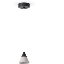 Paco Home - Pendelleuchte Esstisch Hängelampe Esstischlampe Beton Retro Vintage Lampe Schwarz-Beton, Typ 1