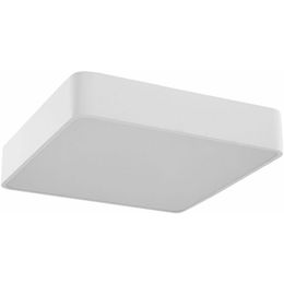 Beliani - led Deckenleuchte Weiß Metall und Acryl Quadratisch Eckig Flach Warmweiß Modern für Wohnzimmer Küche Bad Schlafzimmer Esszimmer Flur - Weiß