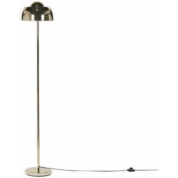 Beliani Stehlampe Gold 148 cm aus Stahl mit langem Kabel mit Schalter rund Industrie Look Modernes Design - Gold