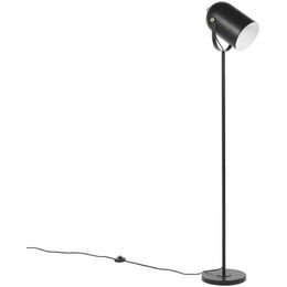 Beliani Stehlampe Schwarz 156 cm aus Metall Glockenförmig Elegant Modern Retro Stil - Weiß