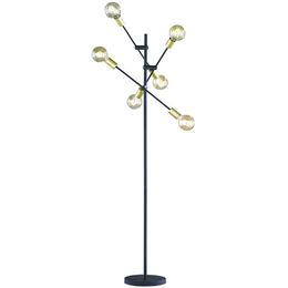 Trio Leuchten - Design led Stehleuchte schwenkbar, Schwarz Bronze