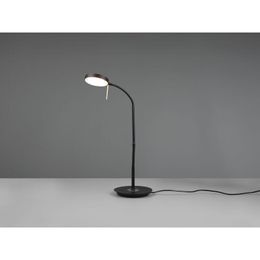 Trio Led Schreibtischleuchte monza dimmbar mit Flexarm, Höhe 57cm, Schwarz