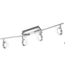 Trio Leuchten - 4flammiger led Deckenstrahler corland Chrom, Länge 81cm, Spots schwenkbar