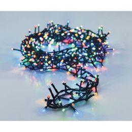 Spetebo Weihnachts Lichterkette bunt - 14 m / 700 led - Multicolor Deko Baum Beleuchtung mit Controller und Speicherchip - für Außen und Innen