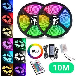 10M led Streifen set . rgb led Stripe 5050 smd. led Strip 30 LEDs. led Band Nicht wasserdicht(IP20). mit 24 Tasten Fernbedienung - HENGDA