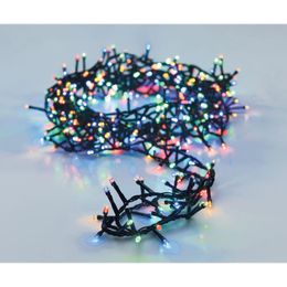 Spetebo Weihnachts Lichterkette bunt - 30 m / 1500 led - Multicolor Deko Baum Beleuchtung mit Controller und Speicherchip - für Außen und Innen