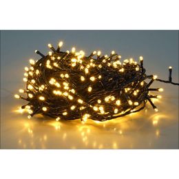 Spetebo Led Weihnachts Lichterkette warm weiß - 54 m / 720 led - Garten Deko Beleuchtung mit Netzstecker Strom betrieben für den Außenbereich