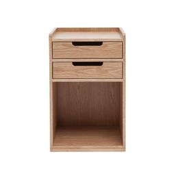 Miliboo - Schreibtischcontainer skandinavisch aus Holz opus - Esche