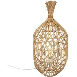 Atmosphera Tischlampe, durchbrochen, Rattan, ø 25 x 55 cm