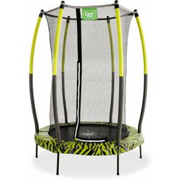 EXIT Tiggy junior Trampolin mit Sicherheitsnetz ø140cm - schwarz/grün