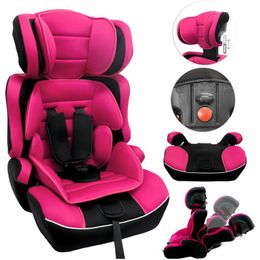 Arebos - FableKids Autokindersitz Autositz Kinderautositz Kindersitz Sitzerhöhung ece Pink - Pink