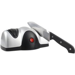 Messerschärfer Elektrisch mit 2 Stufen, Wetzstahl Knife Sharpener Küchenmesser Schärfer Messerschleifer Profi für Klingen aus Aluminium Carbon