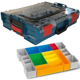 BS SYSTEMS - Sortimo Systemkoffer L-Boxx 102 Ozeanblau, transparenter Deckel + Insetboxen H3