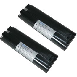 TRADESHOP 2x Trade-shop Premium Ni-MH Akku 7,2V / 3300mAh für Einhell 91011 Uniropa BP-72 BP72 KT-250 KT250