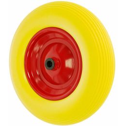 Averde Pannensicherer Reifen aus Polyurethan und Achse Ø 20 mm, gelb