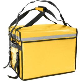 PrimeMatik CityBAG - Isotherme Tasche 50 x 39 x 39 cm gelb für Grillabende und Lieferung von Lebensmittelbestellungen