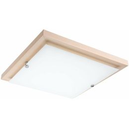 Licht-Erlebnisse - Deckenleuchte led Weiß 3000 k 1700 lm Holz Modern Deckenlampe - Weiß