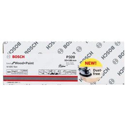 Bosch - Netzstruktur-Schleifblätter m 480 93x186 mm, Körnung: K320 Körnung, Packungsinhalt: 50 Stück
