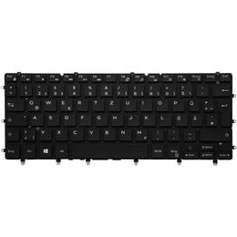 TRADESHOP Original Tastatur qwertz Deutsch für Dell P57G, P57G-001, P41F, P41F-001, P41G, P41G-002 Laptops / mit Hintergrundbeleuchtung, ohne Rahmen, schwarz