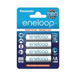 TRADESHOP 4x 1900mAh aa Akkus Panasonic eneloop BK-3MCC Aufladbare Batterie Batterien Mignon Akku Ni-MH für Solarleuchten, Lichterkette, Taschenlampe